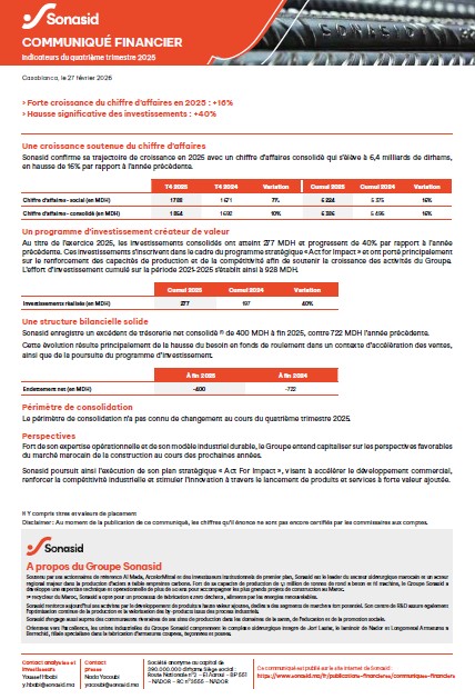 Premier producteur d’acier longs au Maroc | Sonasid